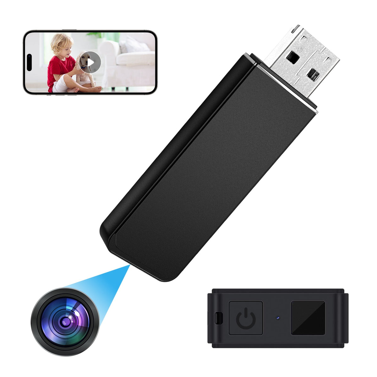 USB Flash Drive Camera - Covert Video Recording with 64GB MicroSD – Lizvie