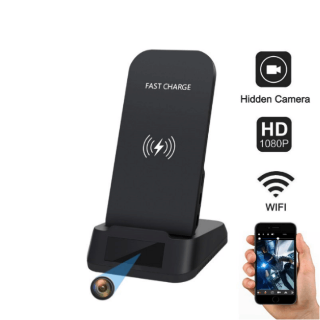 Wireless Charger HD Spy Security WiFi Camera – Lizvie